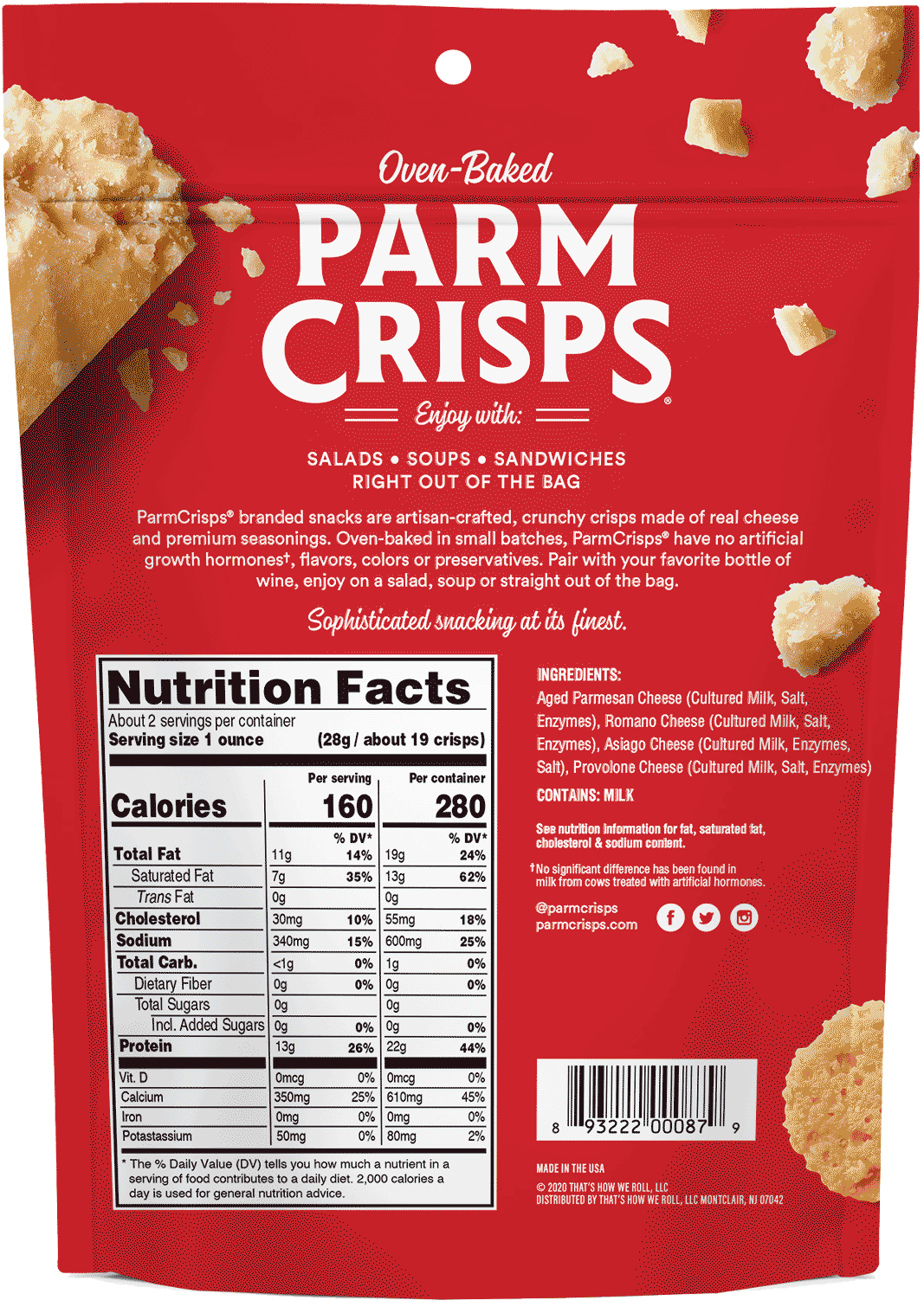 Four Cheese Pouch - ParmCrisps