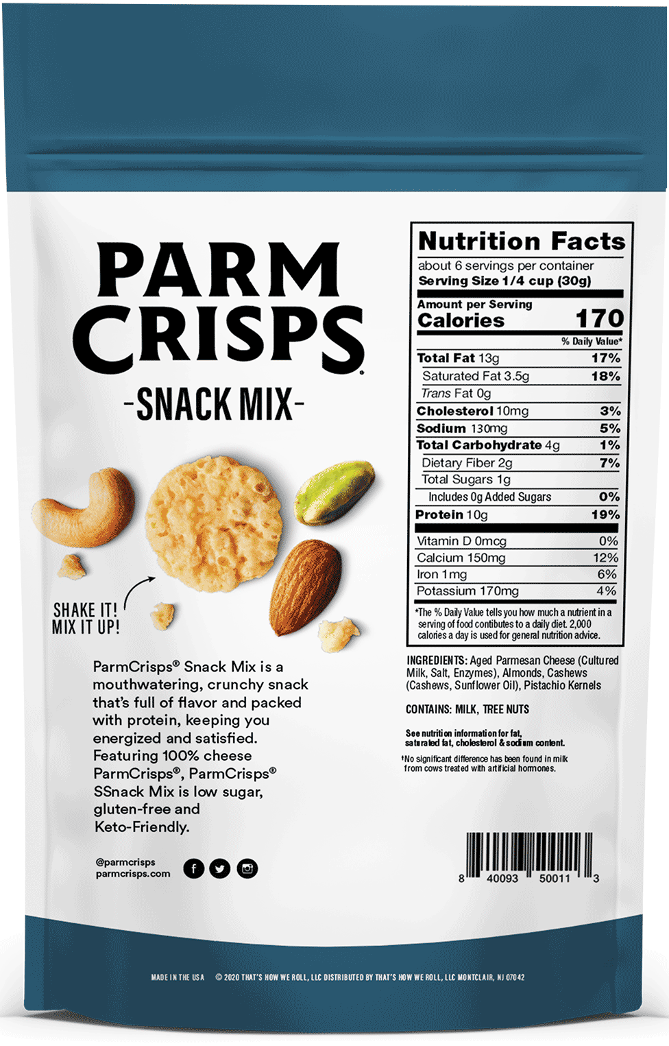 Original Snack Mix Pouch - ParmCrisps